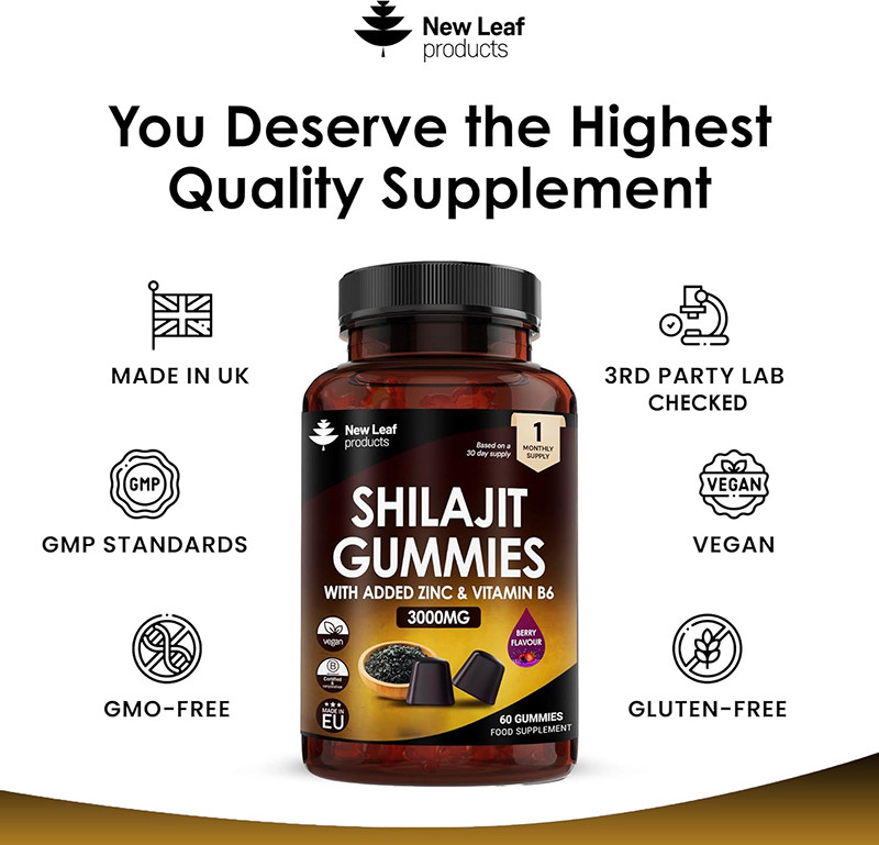 Buy New Leaf Shilajit Gummies Online | Faithful to Nature