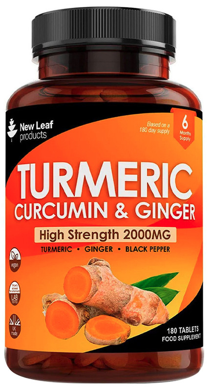 Buy New Leaf Turmeric Curcumin & Ginger 6 Month Supply Online ...