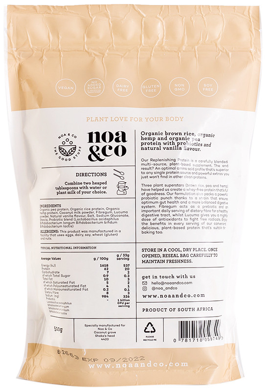 Buy Noa & Co Replenishing Protein Powder - Vanilla Online | Faithful to ...