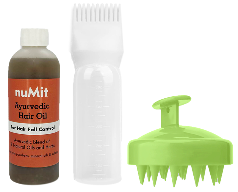 Buy nuMit Ayurvedic Hair Loss Care Kit - White & Green Online ...