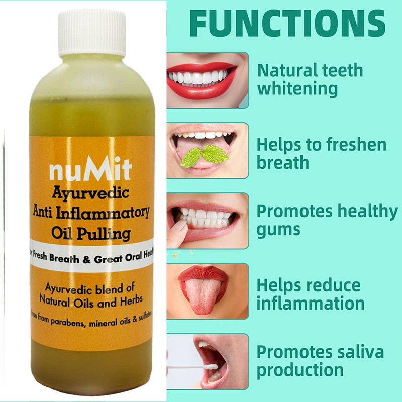 Buy nuMit Ayurvedic Oil Pulling Anti-Inflammatory - Fresh Breath & Oral ...