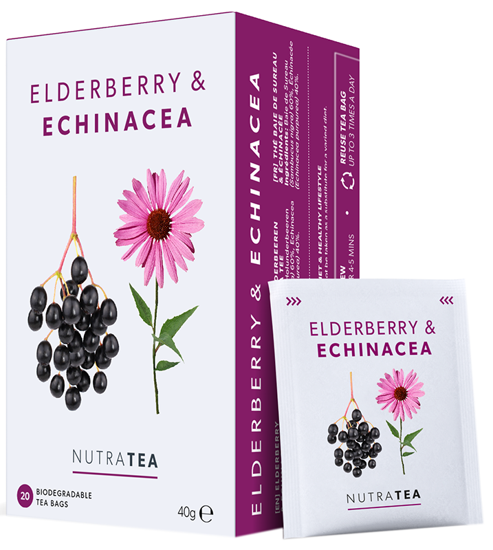 Buy Nutratea Elderberry & Echinacea Tea Online | Faithful to Nature
