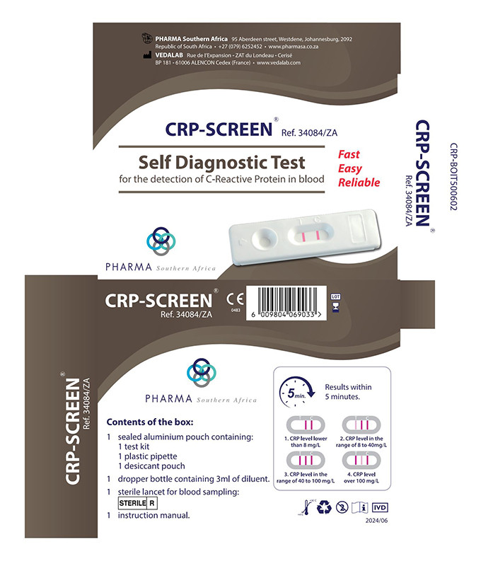 Buy Pharma SA Crp-Screen Self Diagnostic Test Online | Faithful to Nature
