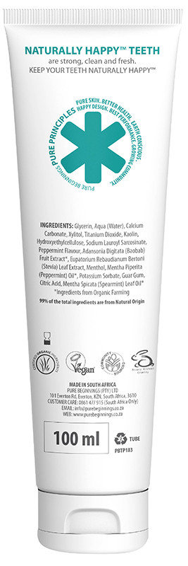 Buy Pure Beginnings Toothpaste Fresh Mint Online | Faithful to Nature