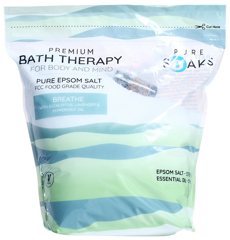 Buy Pure Soaks Bath Therapy Salts - Breathe 3.75kg Online | Faithful to ...