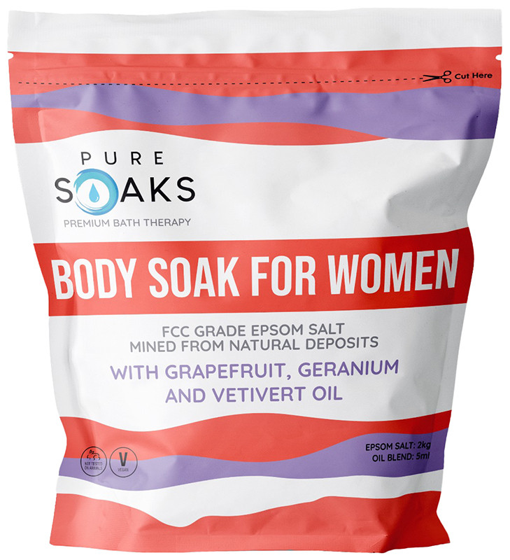 Buy Pure Soaks Bath Therapy Salts - Womens Bath Soak Online | Faithful ...