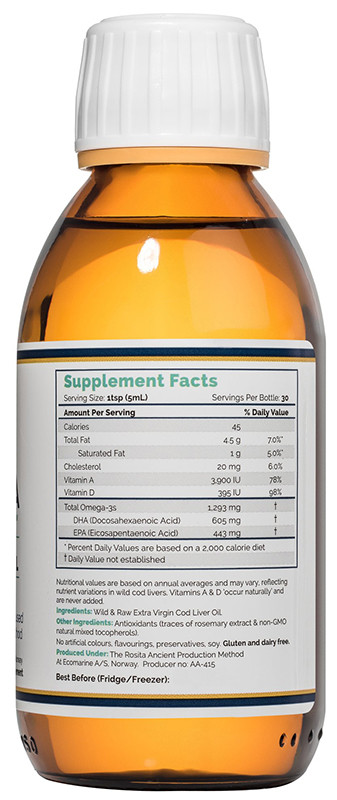 Buy Rosita Cod Liver Oil Online | Faithful to Nature