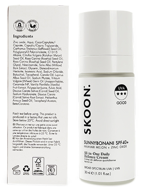 Buy SKOON. SUNNYBONANI® SPF40+ All-in-One Daily Defence Cream Online ...