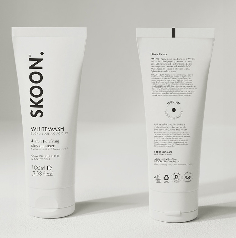 Buy SKOON. Whitewash Purifying Clay Cleanser Airless Tube Online ...