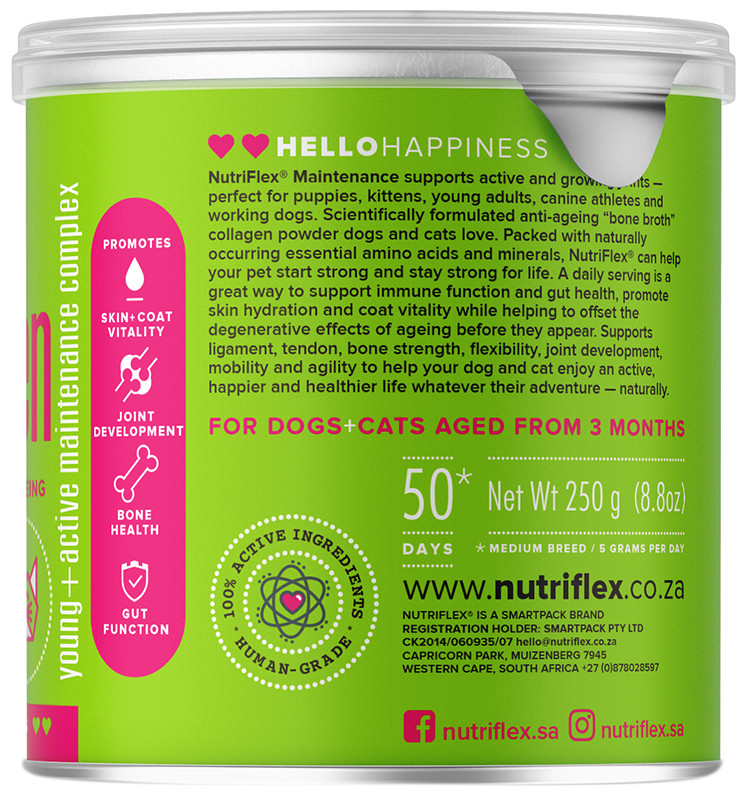 Buy NutriFlex Collagen for Maintenance + Young Dogs & Cats - 250g ...