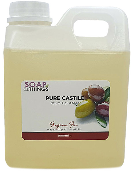 Buy Soap n Things Pure Liquid Castile Soap Fragrance Free - 1L Bulk ...