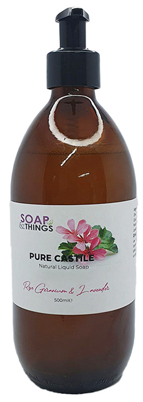 Buy Soap n Things Pure Liquid Castile Soap Lavender & Rose Geranium ...