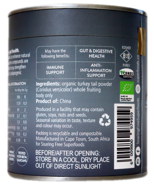 Buy Soaring Free Turkey Tail Powder Online | Faithful to Nature