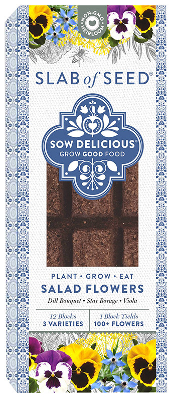 Buy Sow Delicious Slab of Seed - Salad Flowers Online | Faithful to Nature