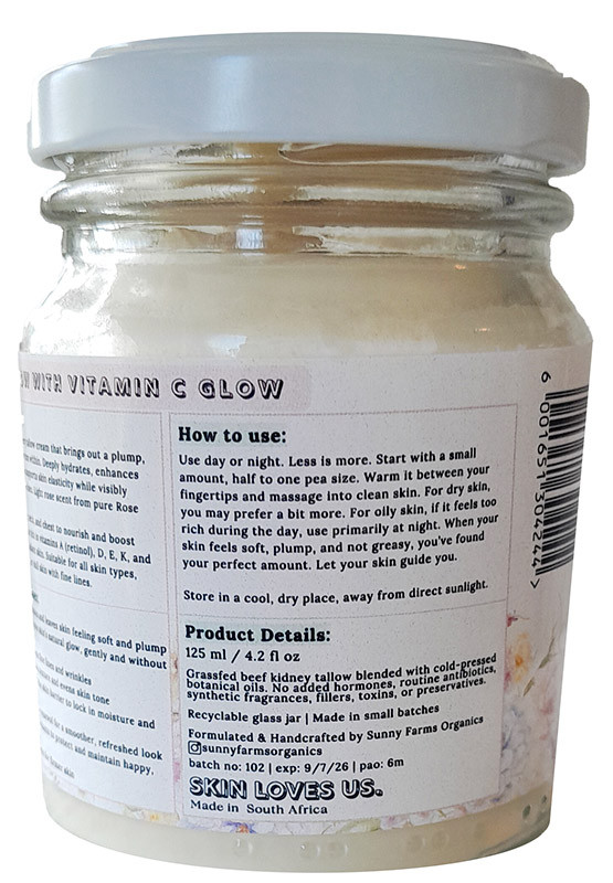 Buy Sunny Farms Natural Glow Tallow Cream Online | Faithful to Nature