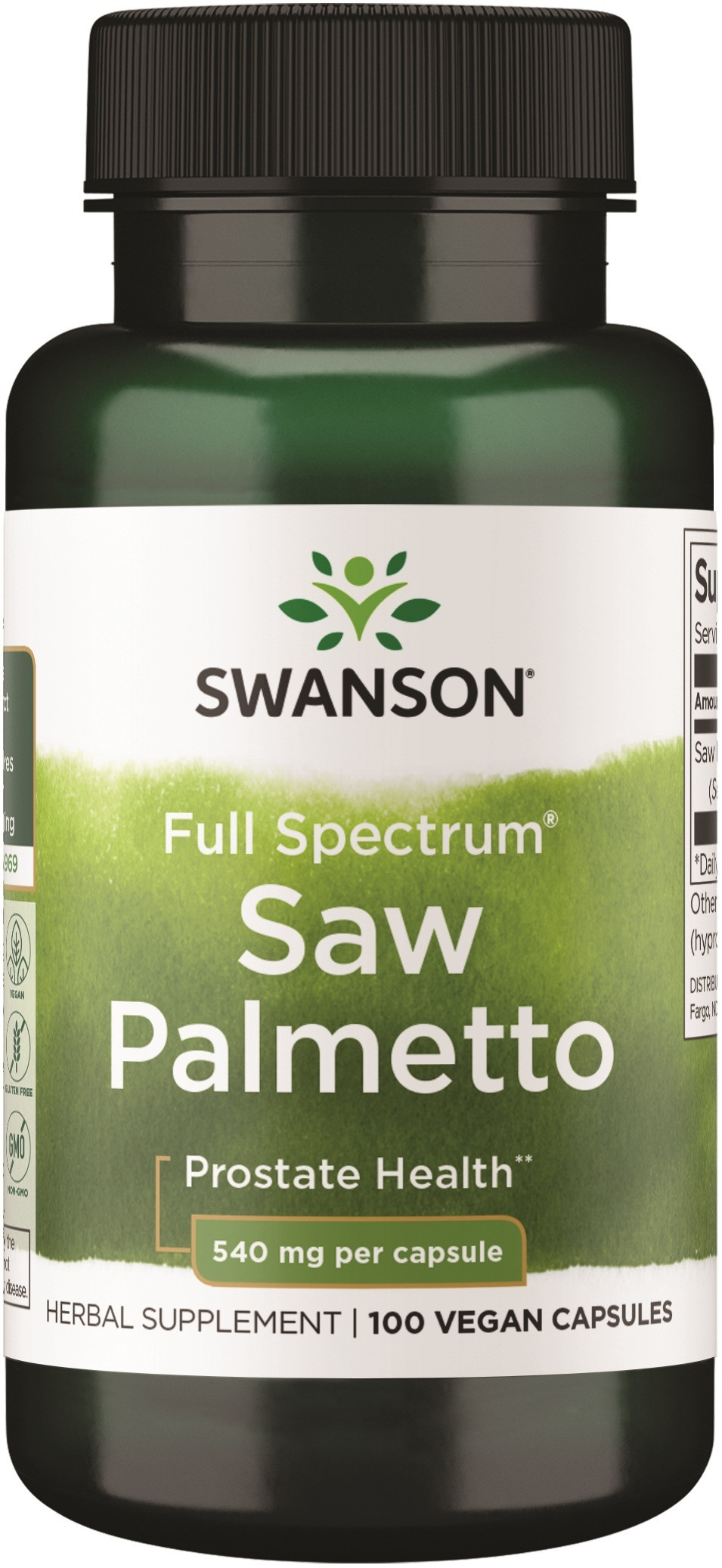 Buy Swanson Full Spectrum Saw Palmetto 540 mg Online | Faithful to Nature
