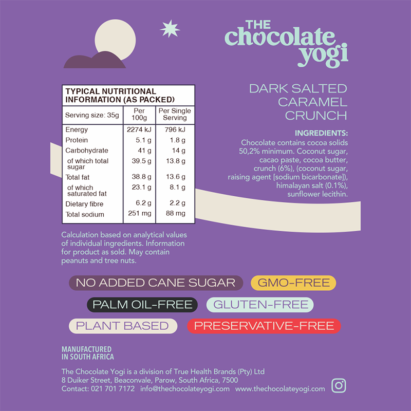 Buy The Chocolate Yogi Dark Salted Caramel Chocolate Online | Faithful ...