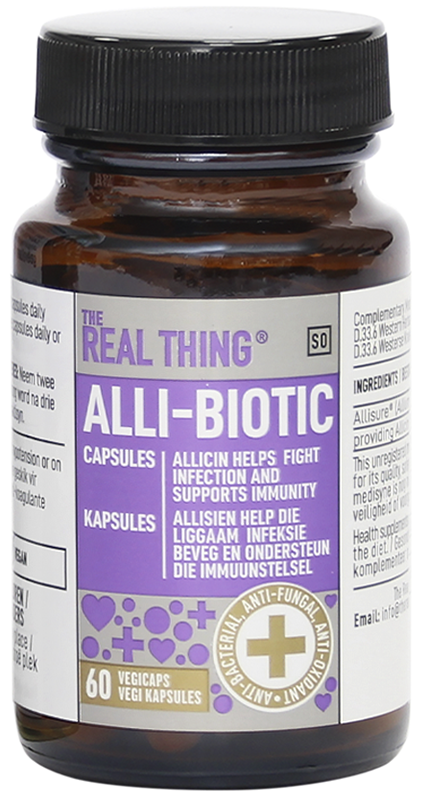 Buy The Real Thing ALLI-Biotic Caps Vegicaps Online | Faithful to Nature