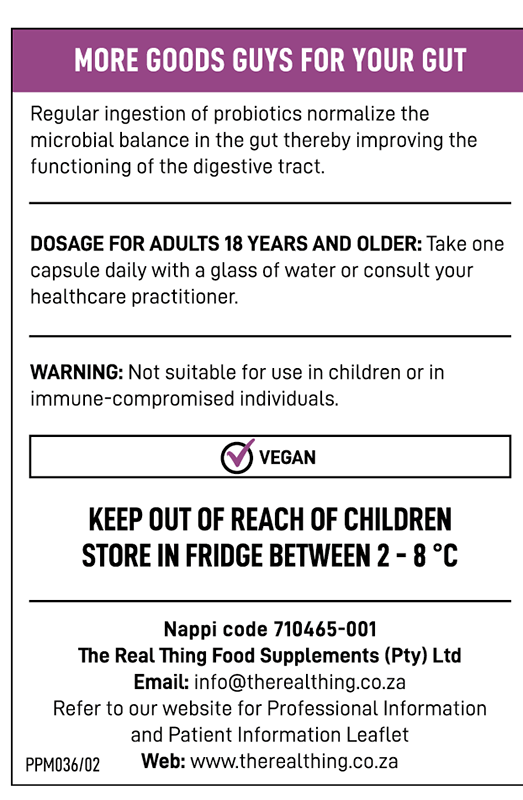 Buy The Real Thing PRO-Probiotic Vegicaps Online | Faithful to Nature