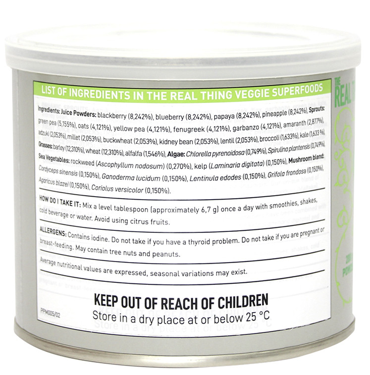 Buy The Real Thing Veggie Superfoods Online | Faithful to Nature