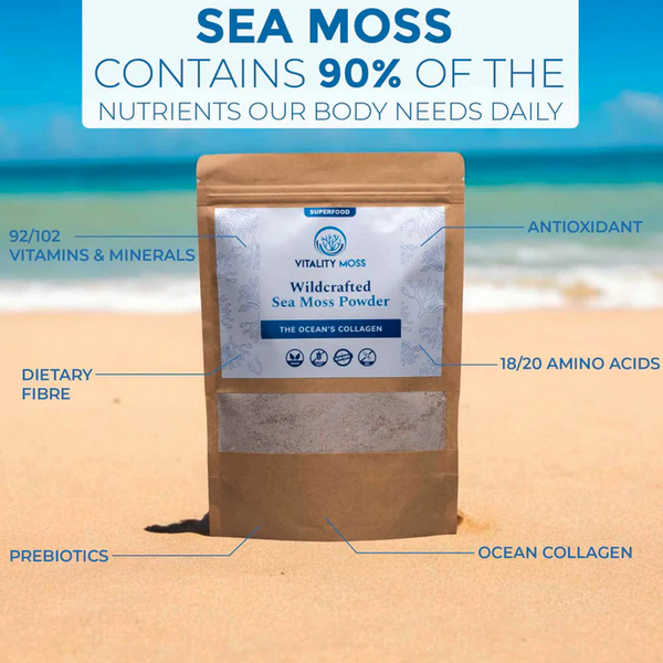 Buy Vitality Moss Sea Moss Powder 500g Online | Faithful to Nature