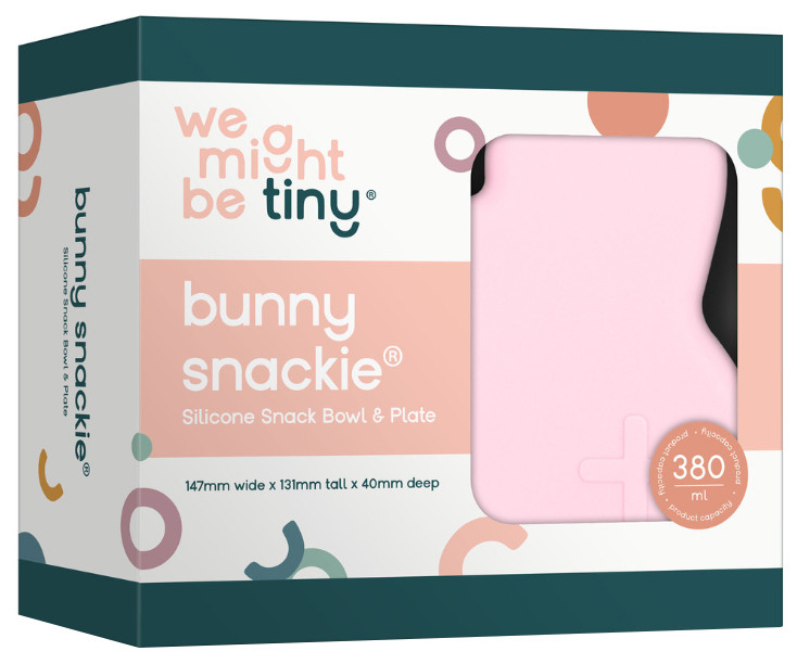 Buy We Might Be Tiny Bunny Silicone Snack Container - Powder Pink ...
