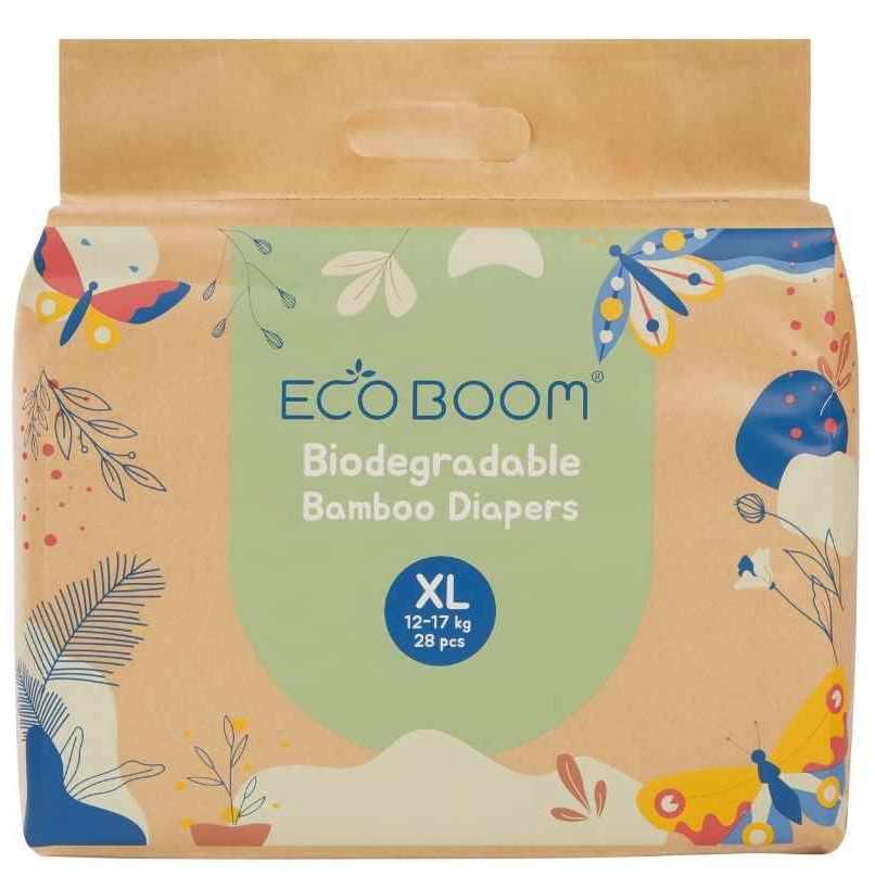 Buy Eco Boom Bamboo Diapers XL - 28 Pack Online | Faithful to Nature