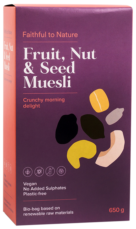 Buy Faithful to Nature Fruit, Nut and Seed Muesli Online | Faithful to ...
