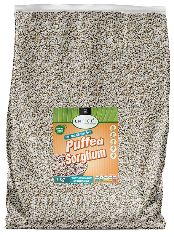 Buy Entice Puffed Sorghum 1kg Online | Faithful to Nature