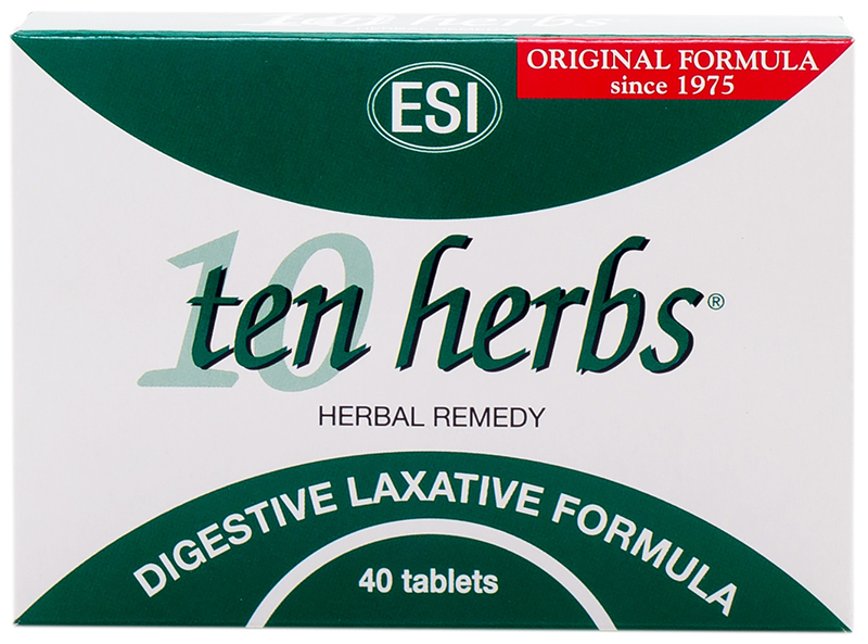 Buy ESI Ten Herbs Digestive Laxative Tablets Online | Faithful to Nature
