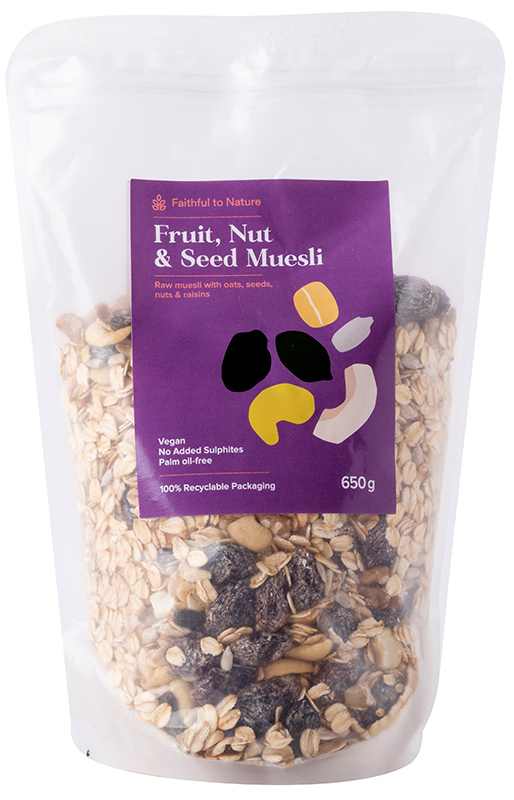 Buy Faithful to Nature Fruit, Nut and Seed Muesli Online | Faithful to ...