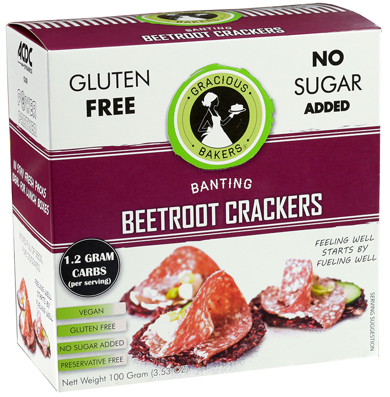 Buy Gracious Bakers Beetroot Crackers Online | Faithful to Nature