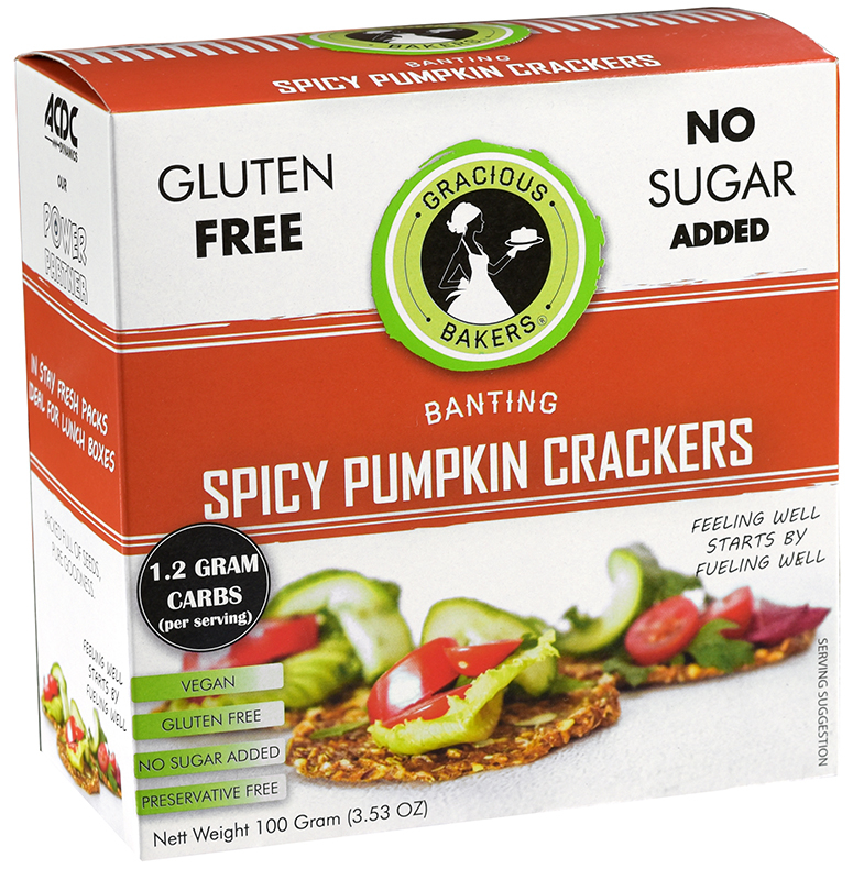 Buy Gracious Bakers Spicy Pumpkin Crackers Online | Faithful to Nature