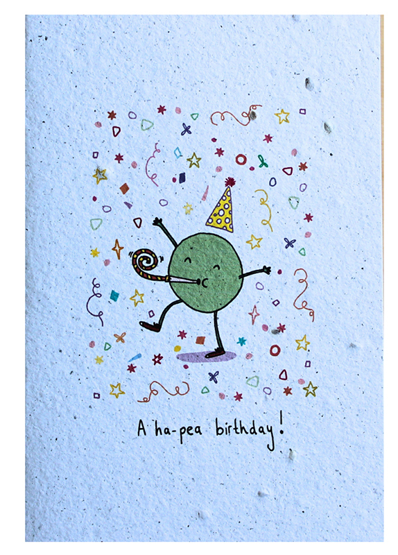 Buy Growing Paper Greeting Card A Hap Pea Birthday Online | Faithful to ...