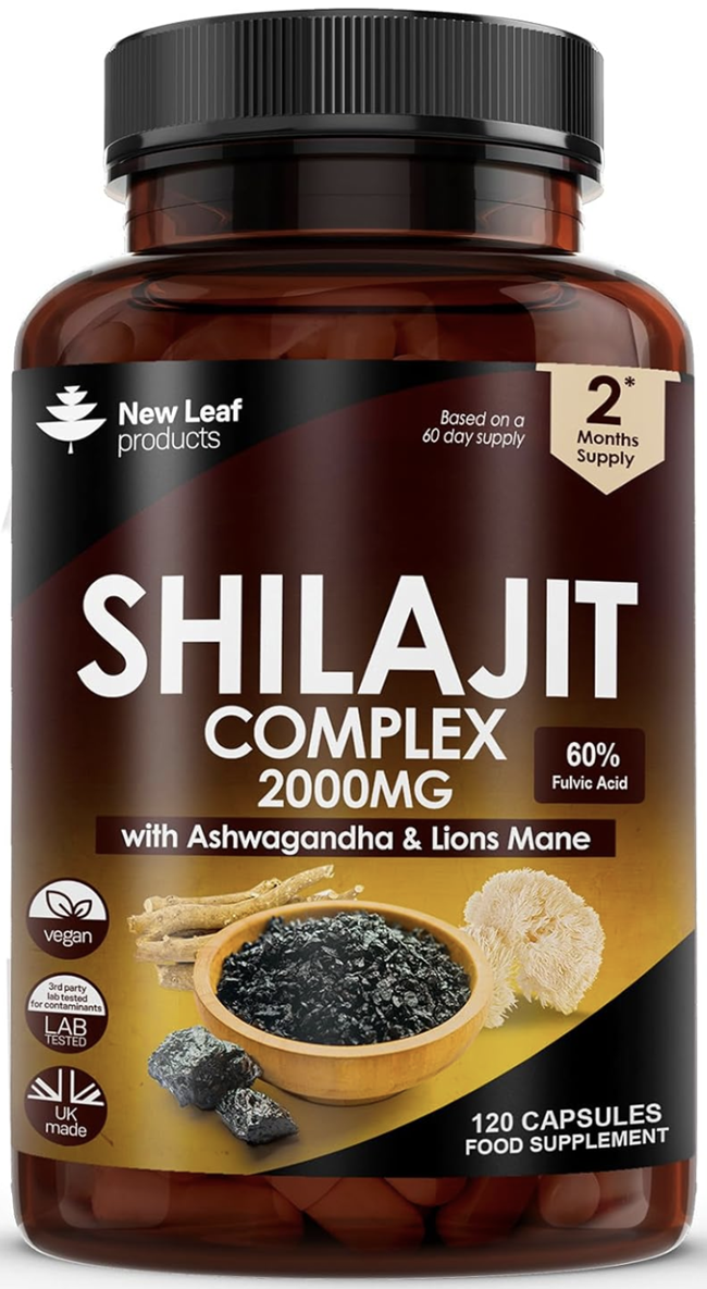 Buy New Leaf Shilajit Complex (with Ashwagandha & Lions Mane) Online ...