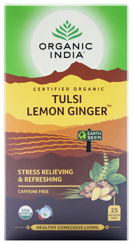 Buy Organic India Tulsi Lemon Ginger Tea Online | Faithful to Nature