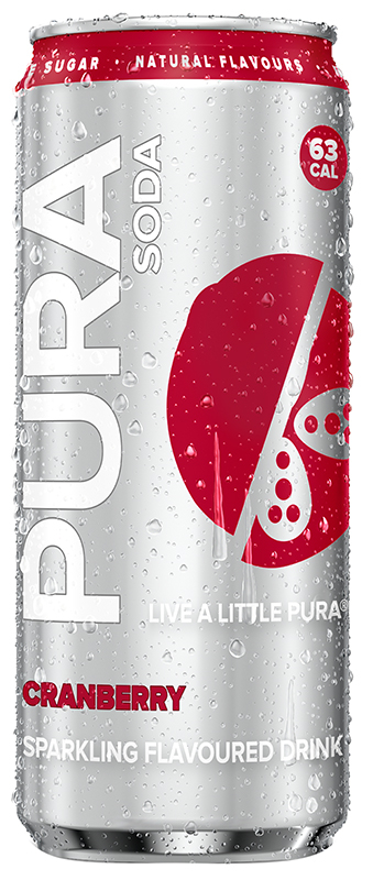 Buy Pura Sparkling Soda - Cranberry Online | Faithful to Nature
