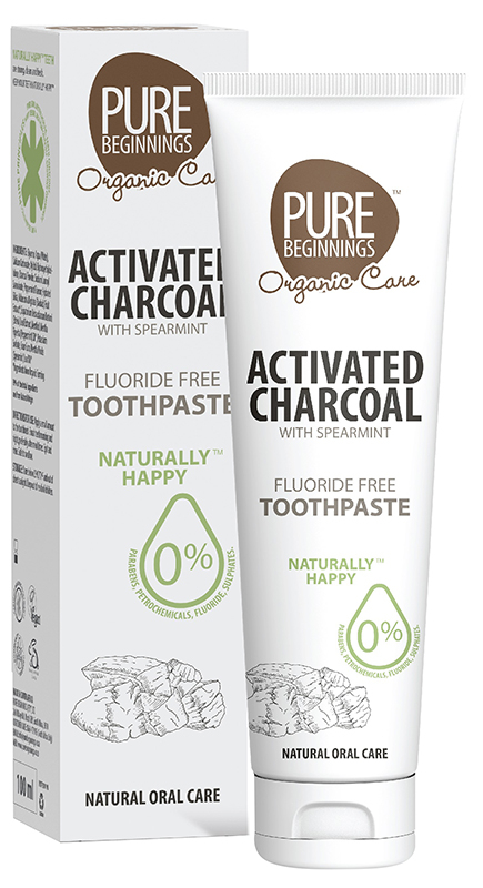Buy Pure Beginnings Activated Charcoal Toothpaste - Spearmint Online ...