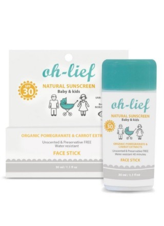 Buy Oh-Lief Natural Sunscreen SPF30 Kids Face Stick Online | Faithful ...