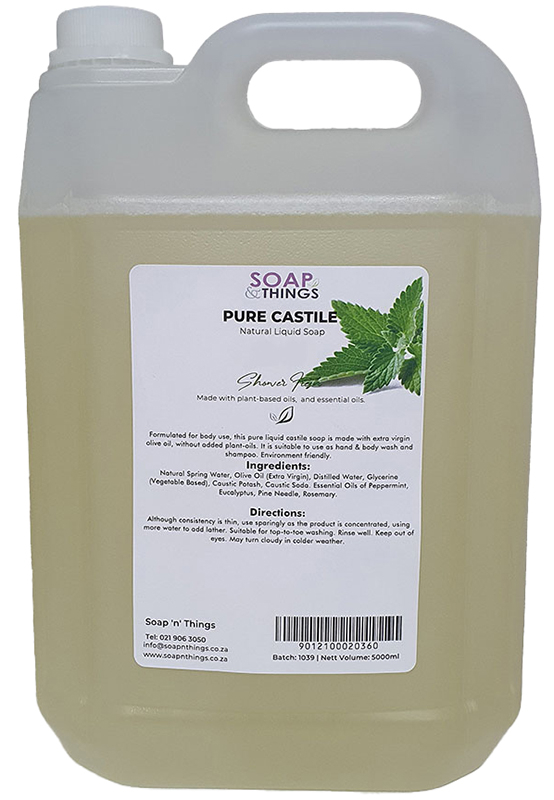 Buy Soap n Things Pure Liquid Castile Soap Shower Fresh - 5L Bulk ...