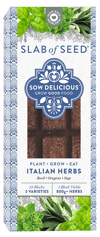 Buy Sow Delicious Slab of Seed - Italian Herbs Online | Faithful to Nature