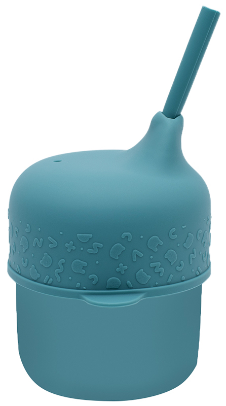 Buy We Might Be Tiny Silicone cup with sippy lid (+ mini straw) Set ...