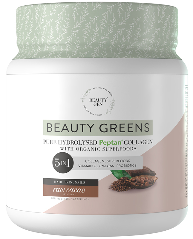Buy Beauty Gen Raw Cacao 5-In-1 Collagen Supplement- Tub Online ...